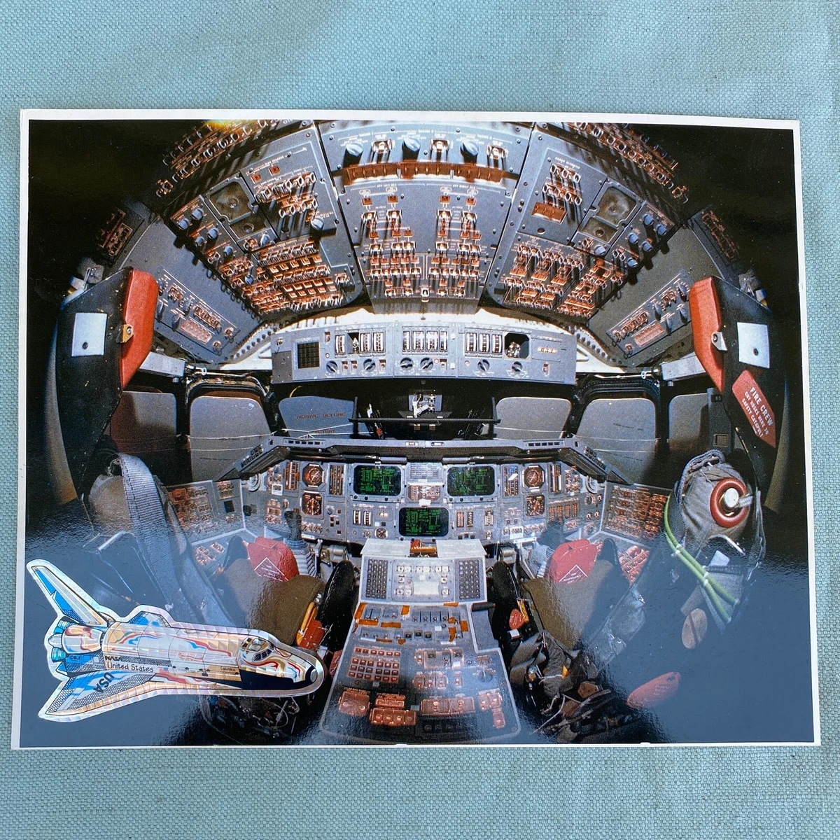 Space Shuttle Cockpit In Flight