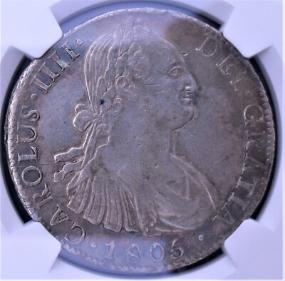 1805 Mo TH Mexico 8 R , NGC XF details , nice silver coin #1333 | eBay