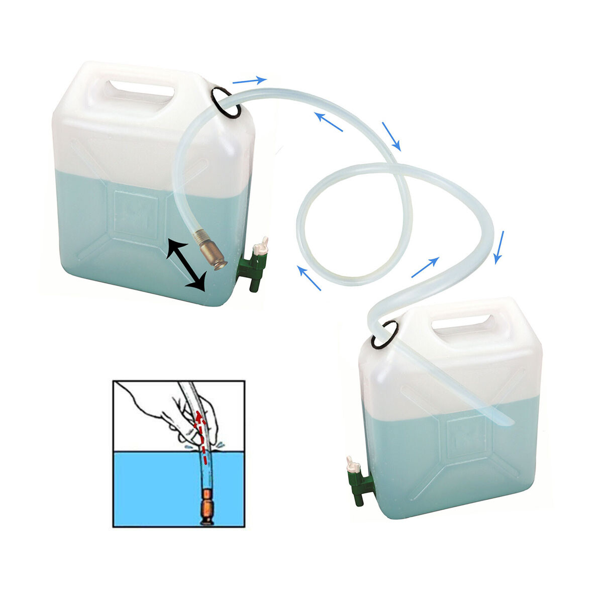 6FT Siphon Hose Syphon Pump Self Priming Jiggler Transfer Liquid Fuel ...