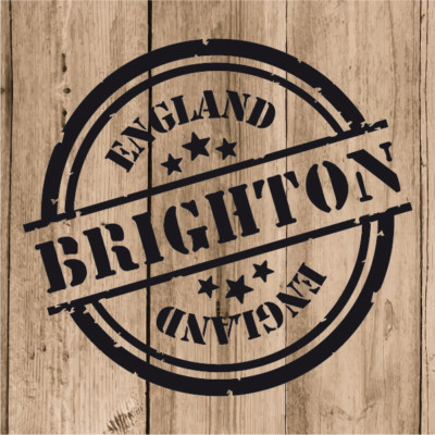 Brighton Sticker Vinyl 10 cm / 4" Decal Stamp Brighton England Wall ...