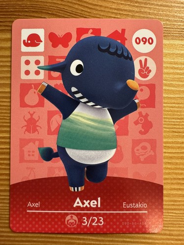 Animal Crossing New Horizons ACNH Axel 090 Amiibo Card | eBay