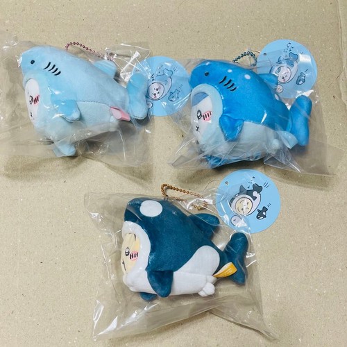 Chiikawa Store Aquarium Shark Chikawa Hachiware Rabbit Mascot Plush Set ...