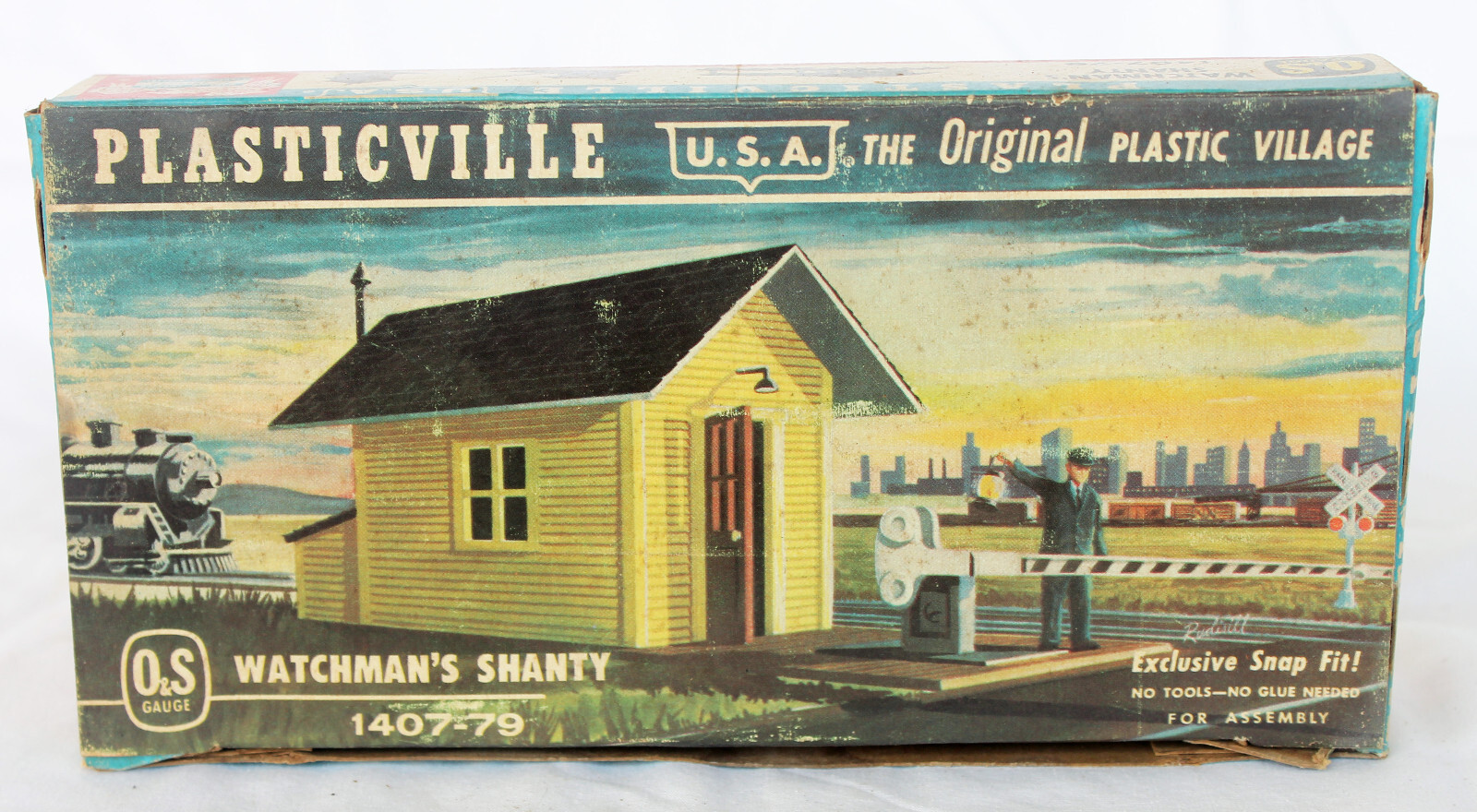 Lot Of 3 Plasticville Buildings Work Car Suburban Station Watchmans ...