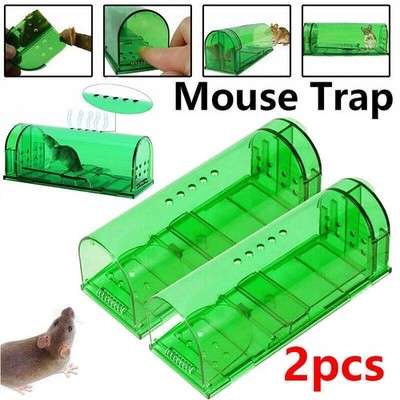 2X No Kill Humane Mouse Traps Live Catch and Releas Mousetrap Reusable ...
