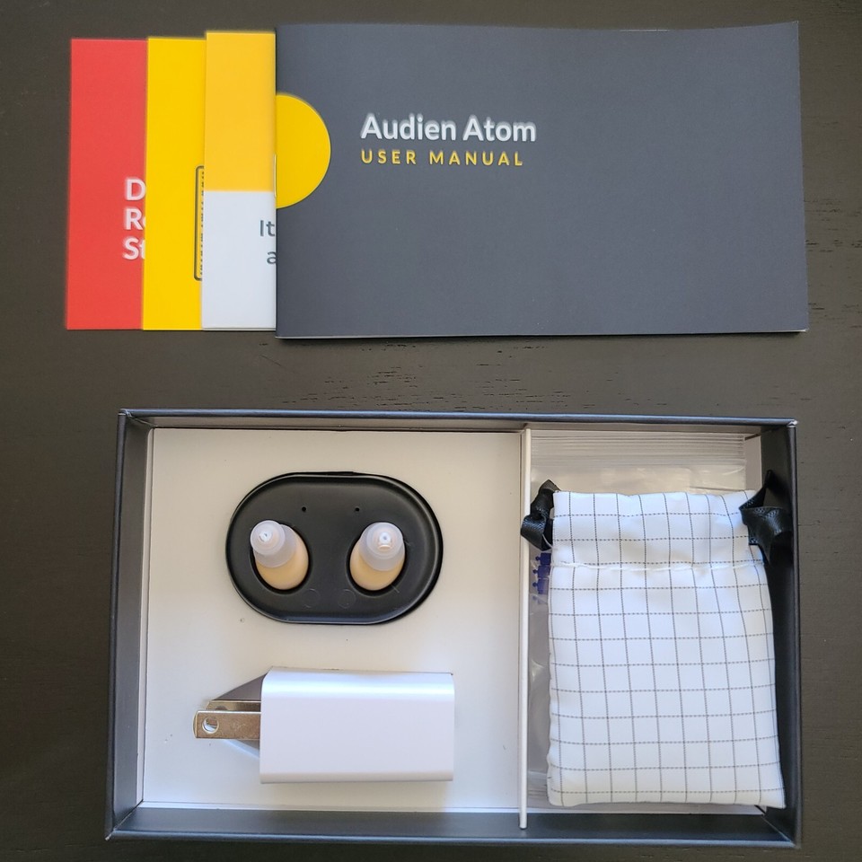 Audien ATOM Rechargeable Hearing Amplifier to Aid and Assist Hearing Premium | eBay