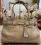 Coach 10529 Hamptons Cream Leather Belted Breaded Carryall Handbag EUC ...