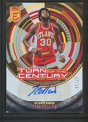 2023-24 TREE ROLLINS 07/10 AUTO PANINI DONRUSS ELITE TURN OF THE ...