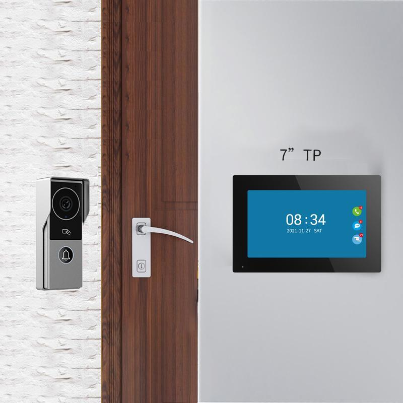 7'' WIFI Monitor Phone app Remote control Door bell Intercom unlock ...