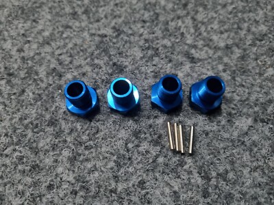 RC 1/8 RC WHEEL HUBS + PINS, NEW BLUE | eBay UK