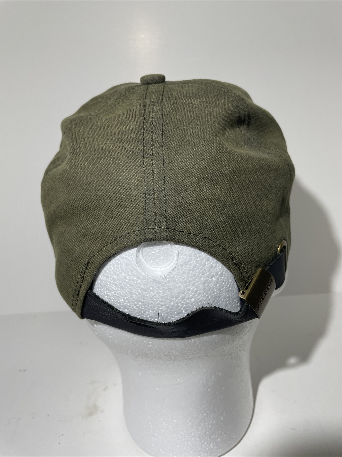 Filson Ottergreen Tin Cloth Waxed Baseball Cap Hat *S… - Gem