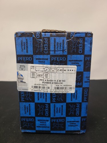 POLIFAN POWER PFF 115 Z40 SG POWER STEELOX STEEL+INOX 4.5 X 7/8" New 10 ...