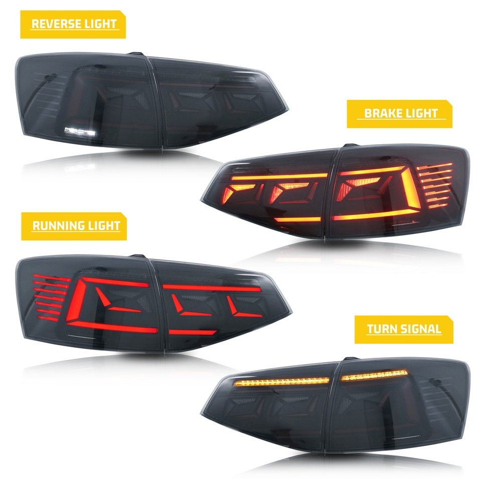 LED Sequential Tail Lights for Jetta 2015-2018 Animation Rear Lamp | eBay
