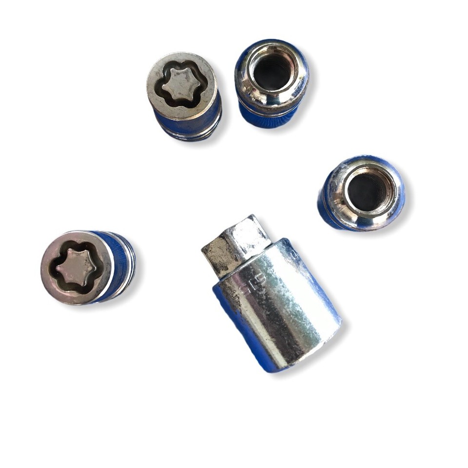 19mm Genuine Honda Wheel Lock Set 4 Locks Key Bag Odyssey | Silver ...