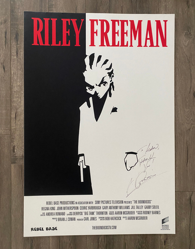 The Boondocks Riley Freeman Rebel Base Signed Aaron McGruder Alan ...