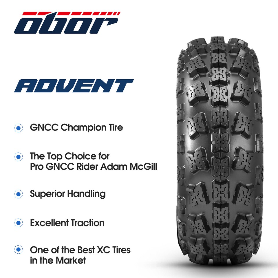 OBOR Advent 20x11-9 ATV Tires 6Ply Heavy Duty All Terrain GNCC Race ...