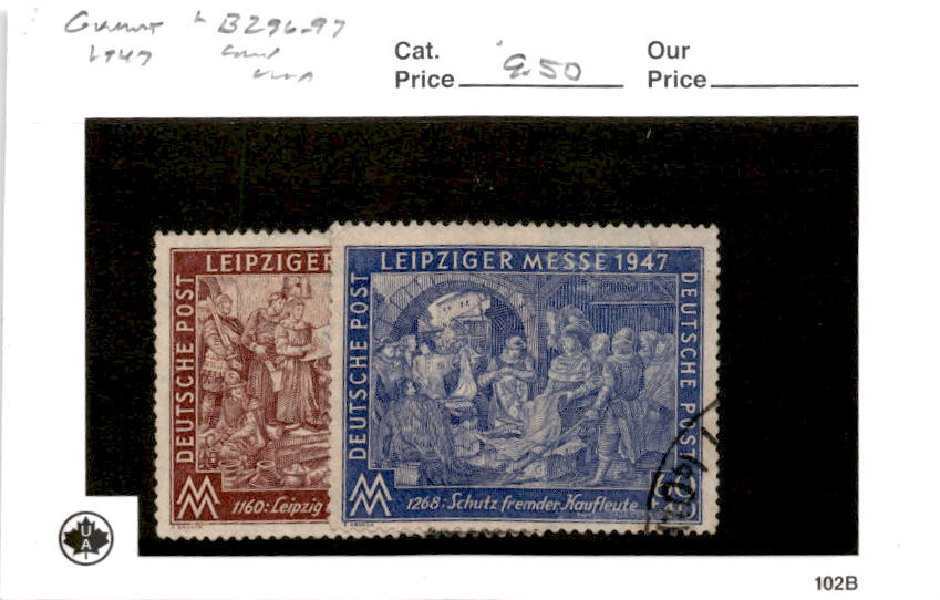Germany, Postage Stamp, #B296-B297 Used, 1947 Leipzig (AG) | eBay