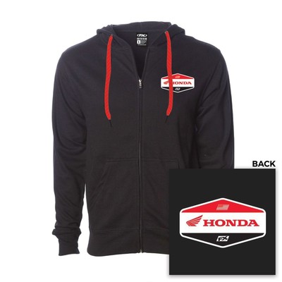 Factory Effex Honda Stadium Zip-Up Hoodie - Black - Medium 27-88302 | eBay