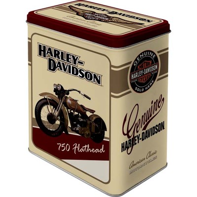 Licensed Harley Davidson Box Vintage Motorcycle Flathead Tin Can ...