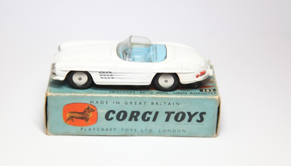 Corgi 303 Mercerdes Benz 300SL Open Roadster In Original Box - Excelent ...