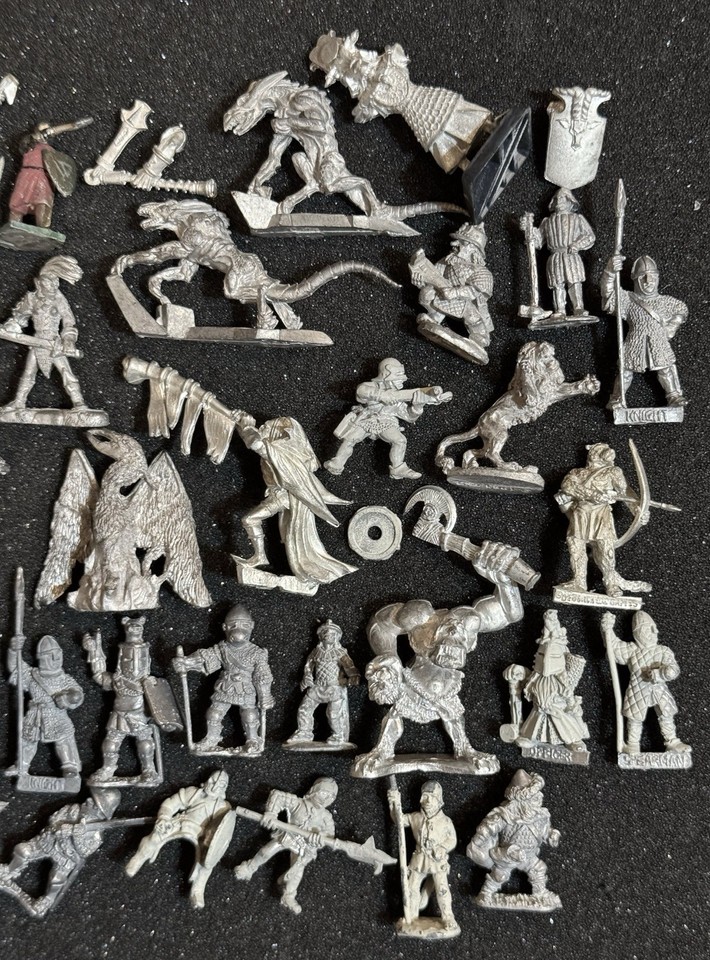 Vintage Fantasy Lot DnD Metal Miniatures Ral Partha Heritage Grenadier ...