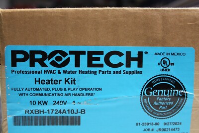 PROTECH RHEEM Heater Kit 10kW 208-240/1/60 Breaker w/ Smart Plug RXBH-1724A10J-B | eBay