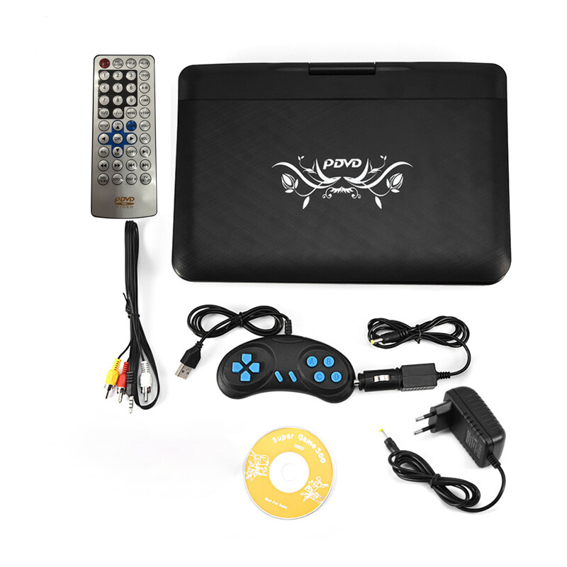 13.9'' LCD Widescreen DVD Player Movie CD Player w/Game Joystick+Remote ...