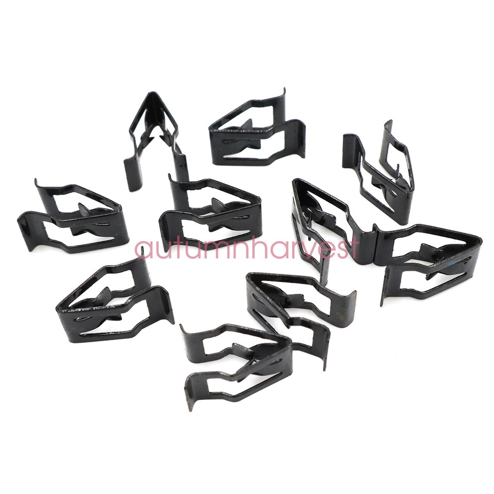10 For Car Console Dash Dashboard Trim Metal Retainer Clips Interior ...