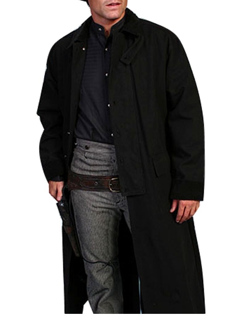 Scully Western Jacket Men Old West Canvas Duster Rangewear F0_RW107 | eBay