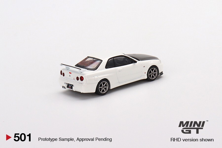 Mini GT 1:64 Nissan Skyline GT-R (R34) V-Spec II N1 White Mini GT 1:64 Nissan Skyline GT-R (R34) V-Spec II N1 White