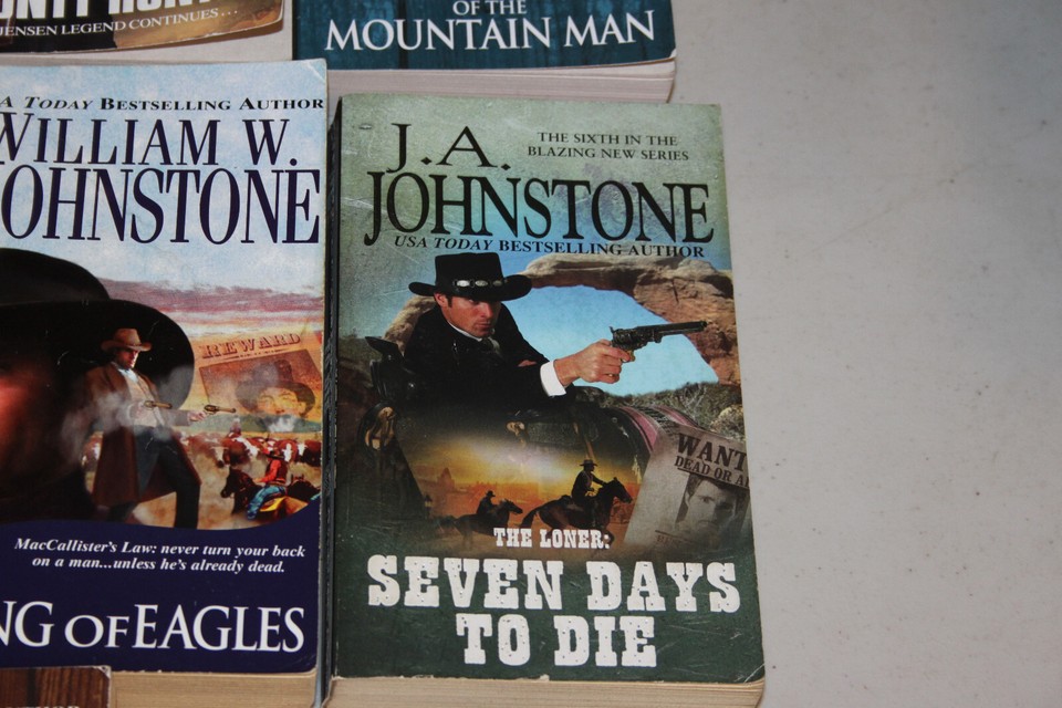 Lot of 13 Western Novels by William and J.A. Johnstone, Western Books ...