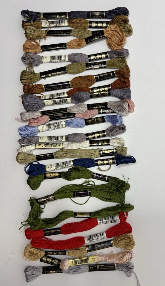 Large Lot Of Embroidery Floss, Thread, Metallic, Silk, Kreinik, DMC, J ...