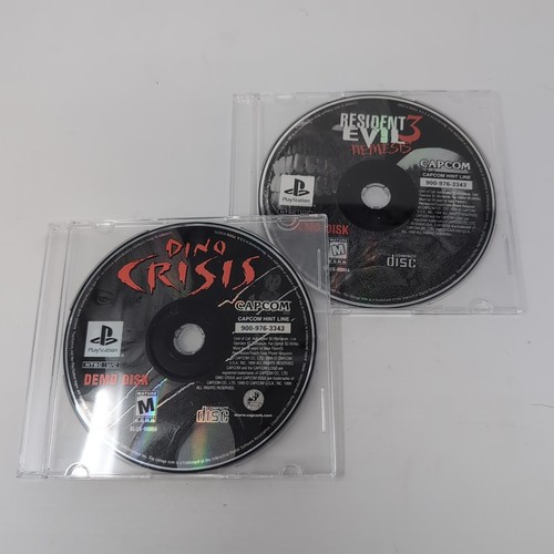 Demo Discs - Dino Crisis & Resident Evil 3 Nemesis - 1999 Capcom ...