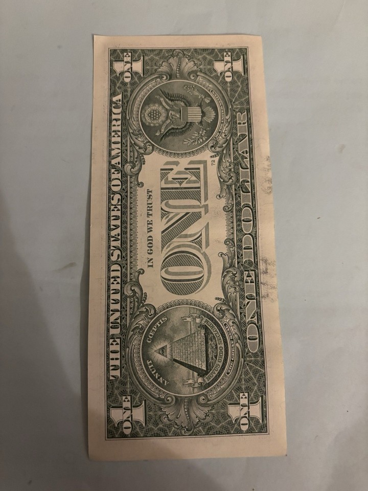 Trinary $1 One Dollar Bill Fancy Serial Number | eBay