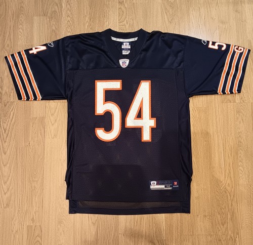 Brian Urlacher Vintage Reebok NFL Authentic Chicago Bears #54 Jersey ...