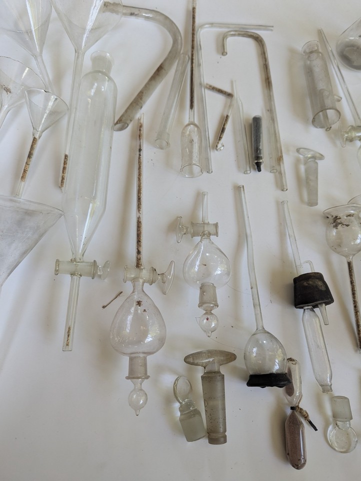 Vintage Lot of Chemistry Laboratory Glassware Science Lab Glass ...