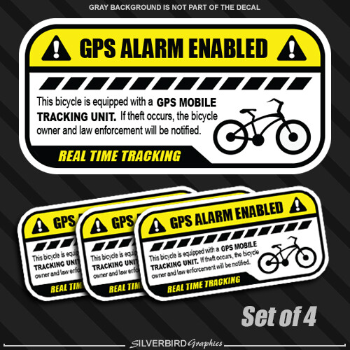 Car Theft Prevention Device GPS Tracking Anti-Theft Warning Decal ...