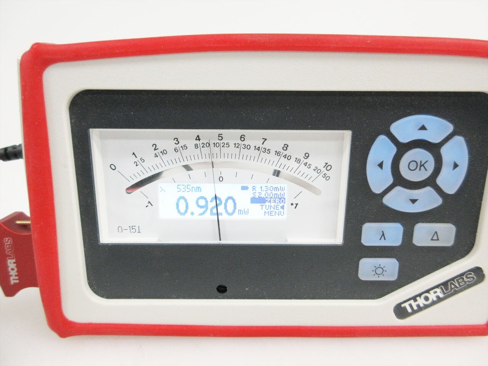 THORLABS PM100A COMPACT POWER METER CONSOLE MECHANICAL ANALOG ...