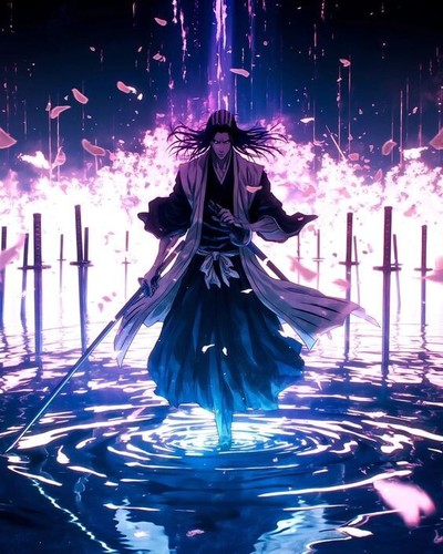 Bleach Byakuya Kuchiki Poster Print Anime Manga - No Frame | eBay