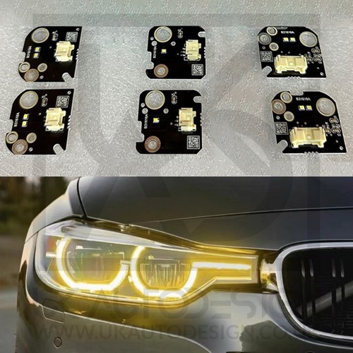 BMW 3 Series CSL Style Yellow DRL LED Module Set (F30) LCI LED ...