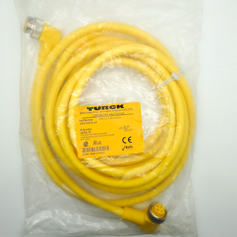 Turck 5M 7/8" Minifast Cordset WSM WKM 46-5M U2750-79 | eBay