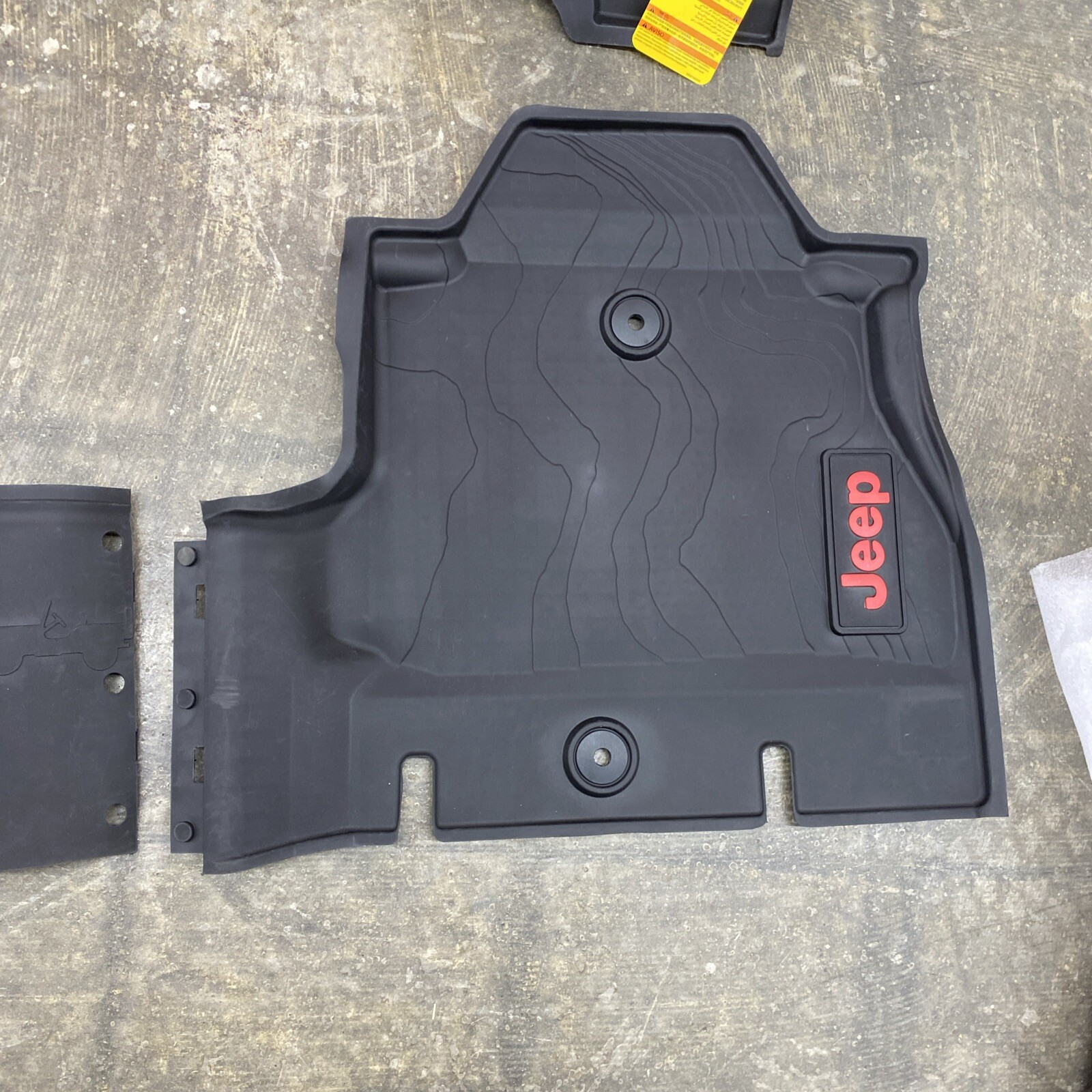 82216623AA Jeep Wrangler JL Floor Mat 4 Door All Weather 2018-2022 ...