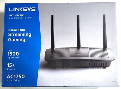 Linksys EA7200 Max-Stream Dual-Band AC1750 Wi-Fi 5 Router New ...