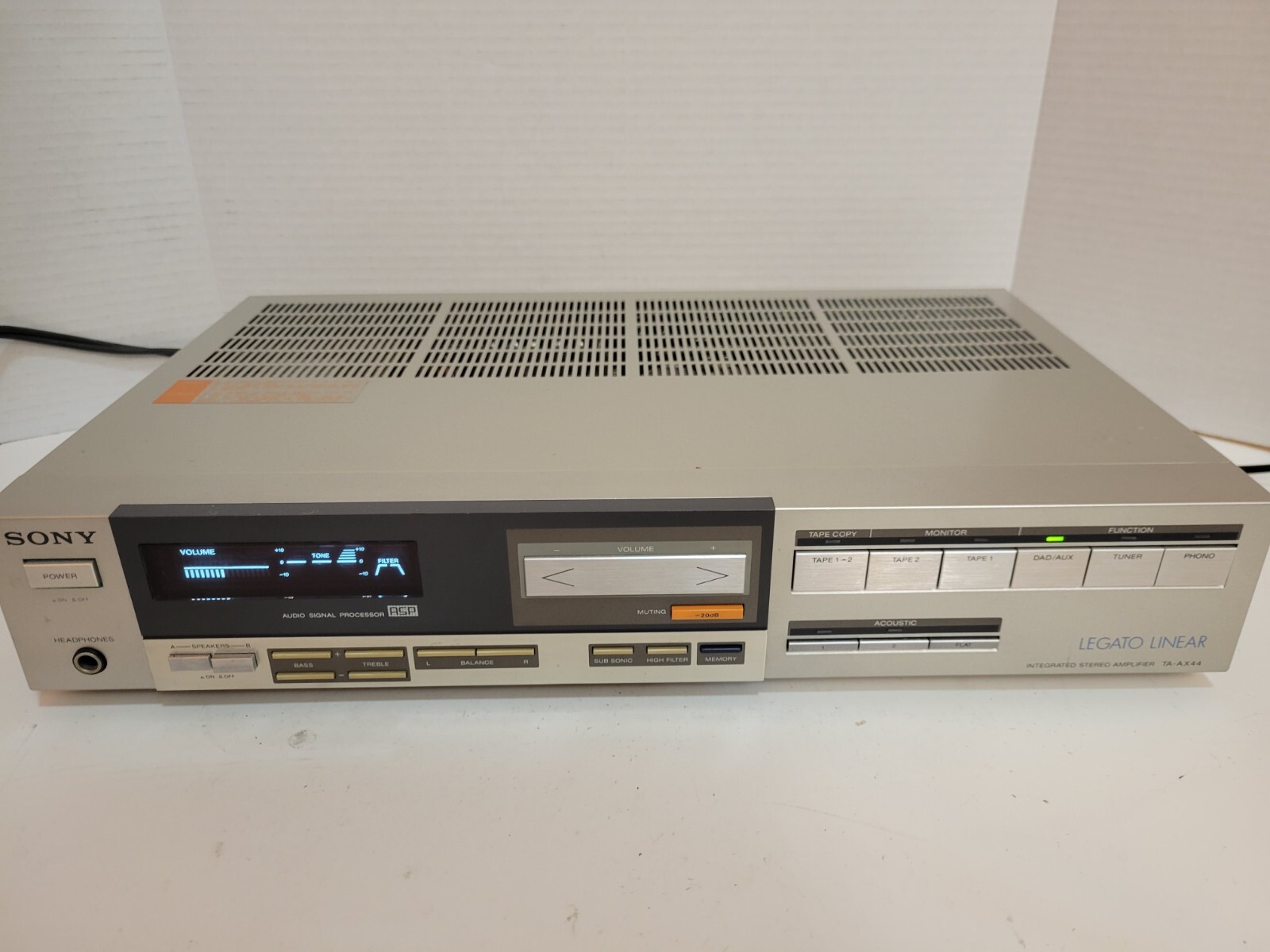 SONY TA-AX44 LEGATO LINEAR Integrated Stereo Amplifier | eBay