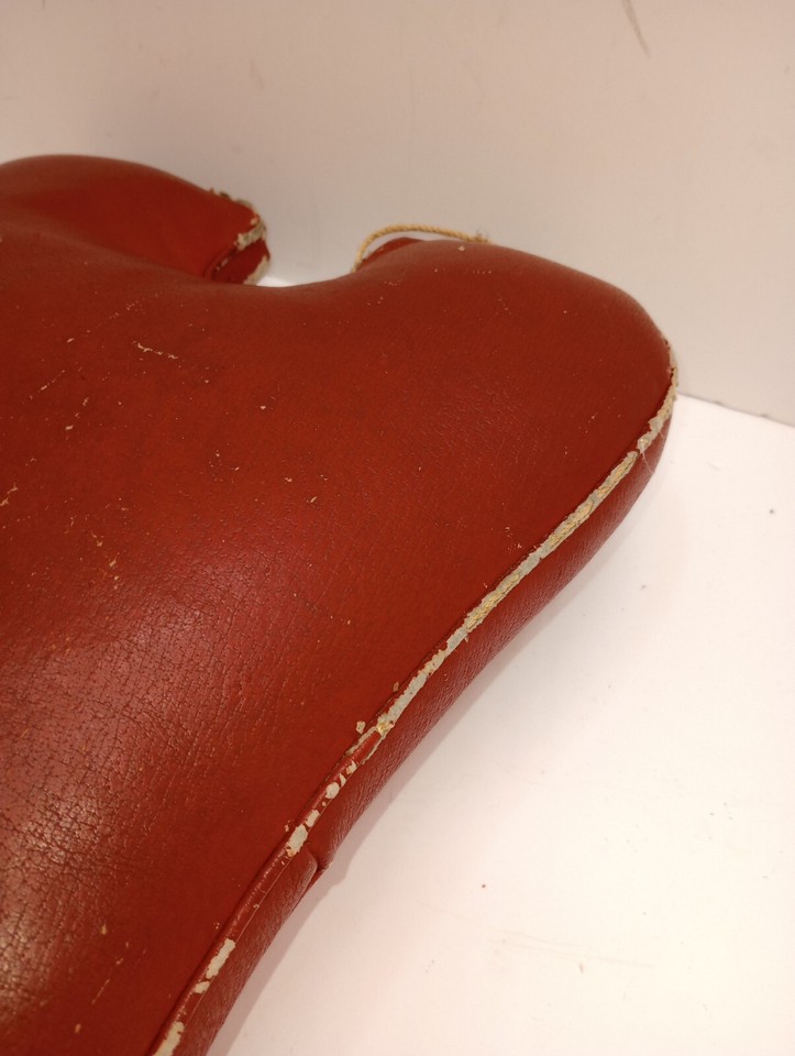 Vintage Authentic Egyptian Camel Saddle 18.5" L 13" T Red Leather Pad ...