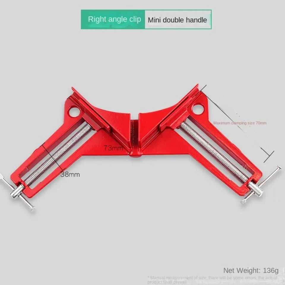 Right Angle Clamp 90 Degree Aluminum Alloy Corner Clip Glass Wood Frame ...