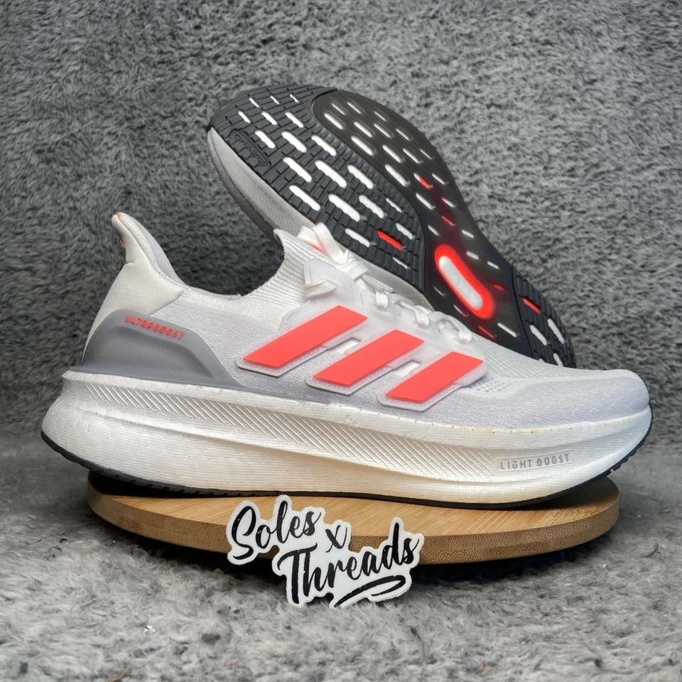Adidas UltraBoost 5 White Solar Red | eBay