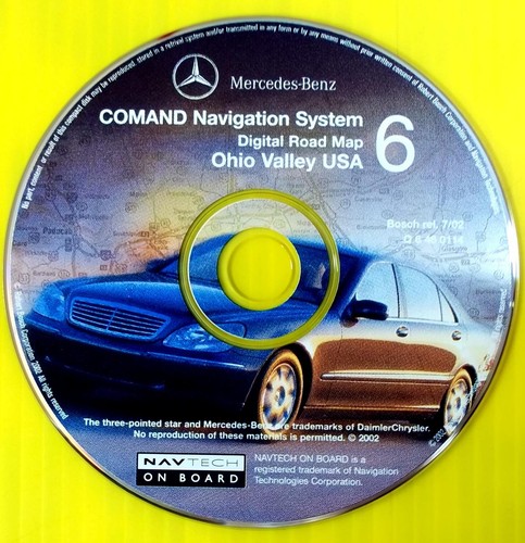 2000 2001 2002 2003 2004 2005 Mercedes Comand Navigation Nav CD Disc ...