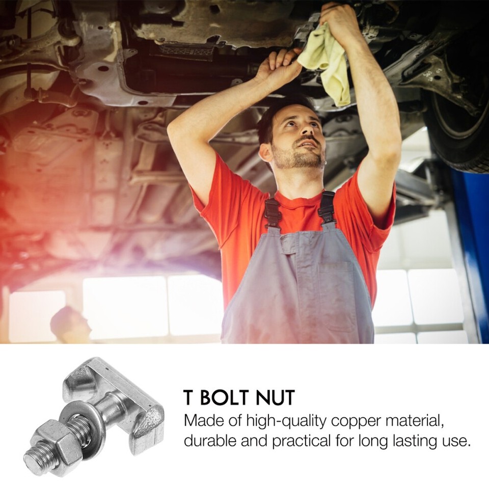 2 Pcs T Bolt Nut Heater Standpipe Car Terminal Screw Battery Batteries ...