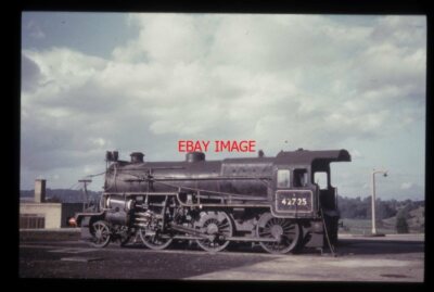 35mm SLIDE COLOUR-RAIL BRM1524 LMS CLASS 5F LOCO NO 42725 SEP-54 RUGBY ...
