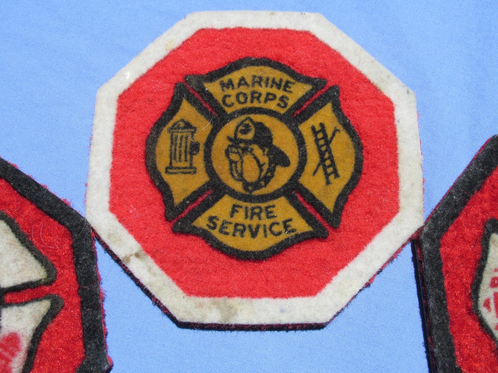 US Marine Corps USMC Fire Service patch 3 coasterrs SFFD San Francisco ...